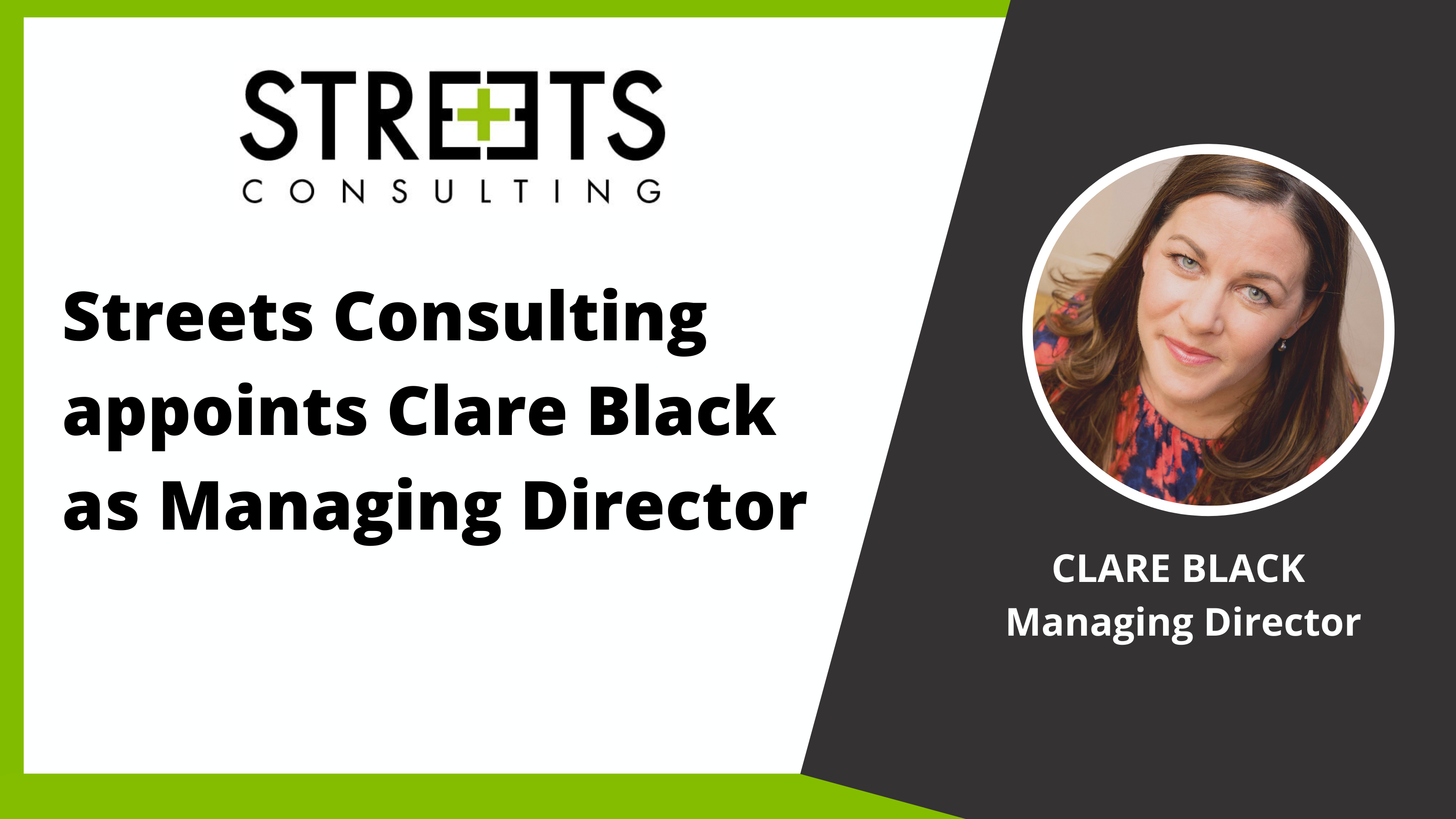 Streets Consulting appoints Clare Black as Managing Director - Streets Consulting